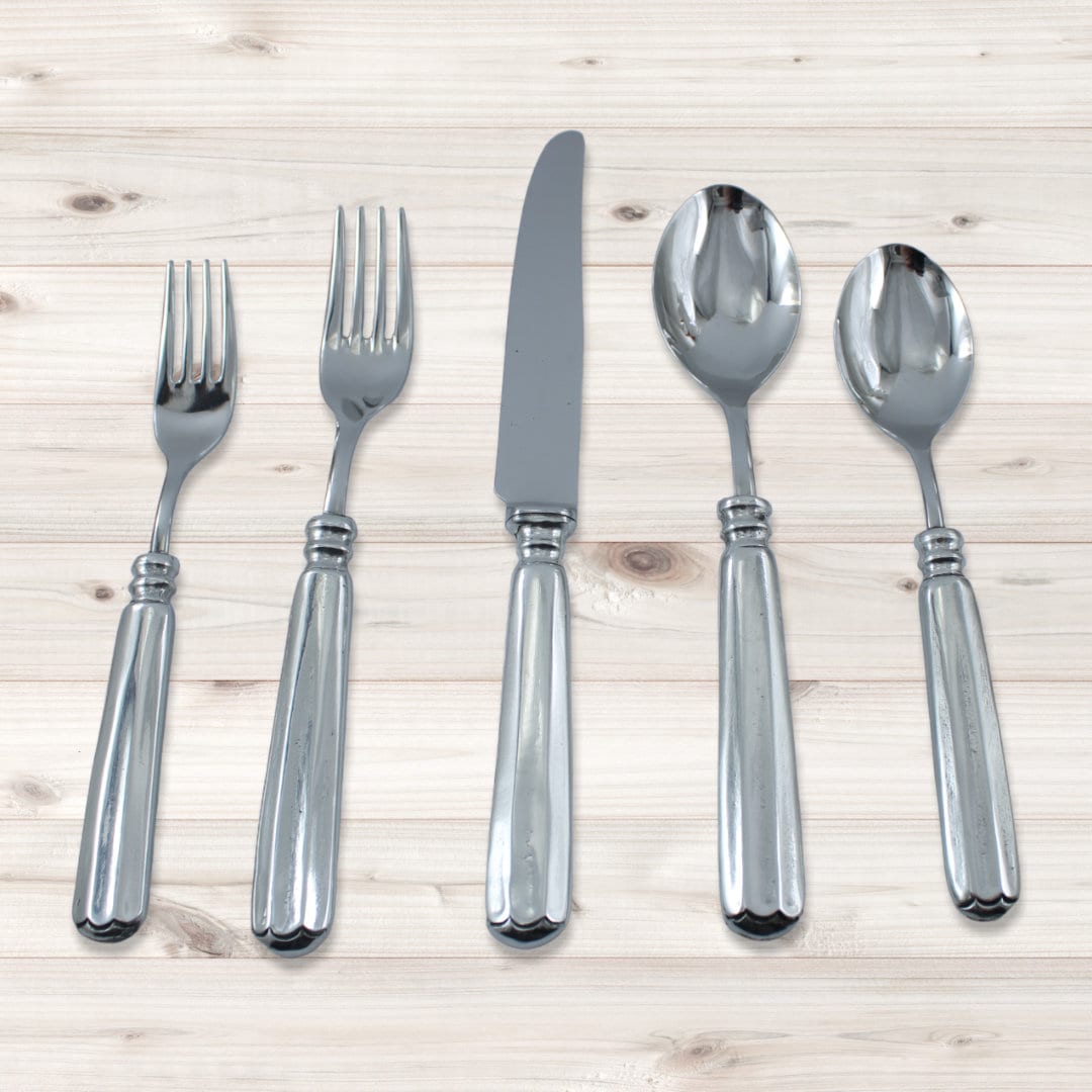 Cavagnini Set of 5 Elegant Personalized Pewter and 18/10 Stainless ...