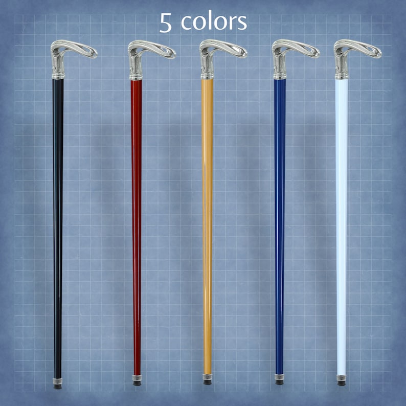 CAVAGNINI -walking Stick Wooden Pewter Custom -gift Gentlemens ...