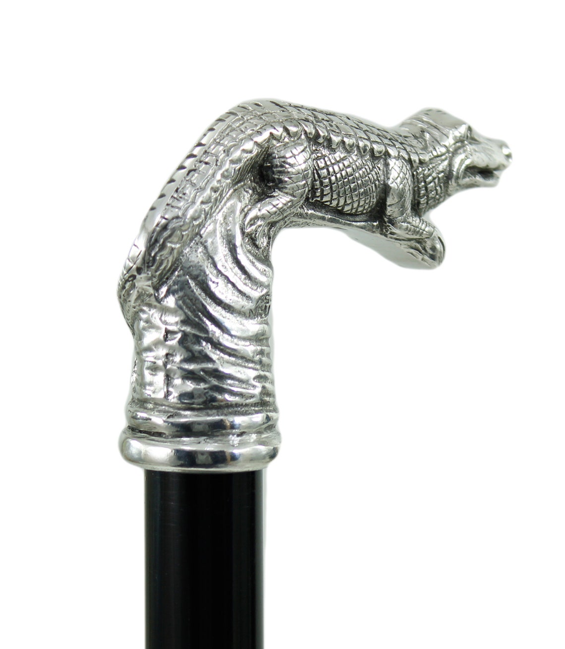 Ergonomic Cane for the Elderly, Crocodile Handle, Customizable in Color ...