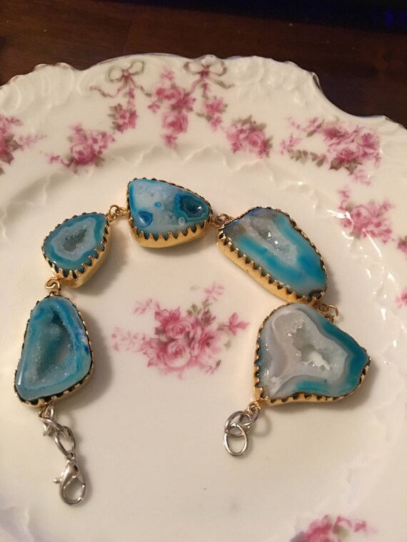 transparent agate slice - Gem