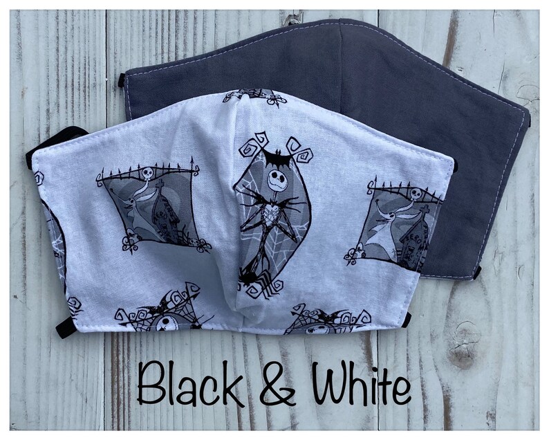 Nightmare Before Christmas Face Mask Adult & Kids Reversible | Etsy