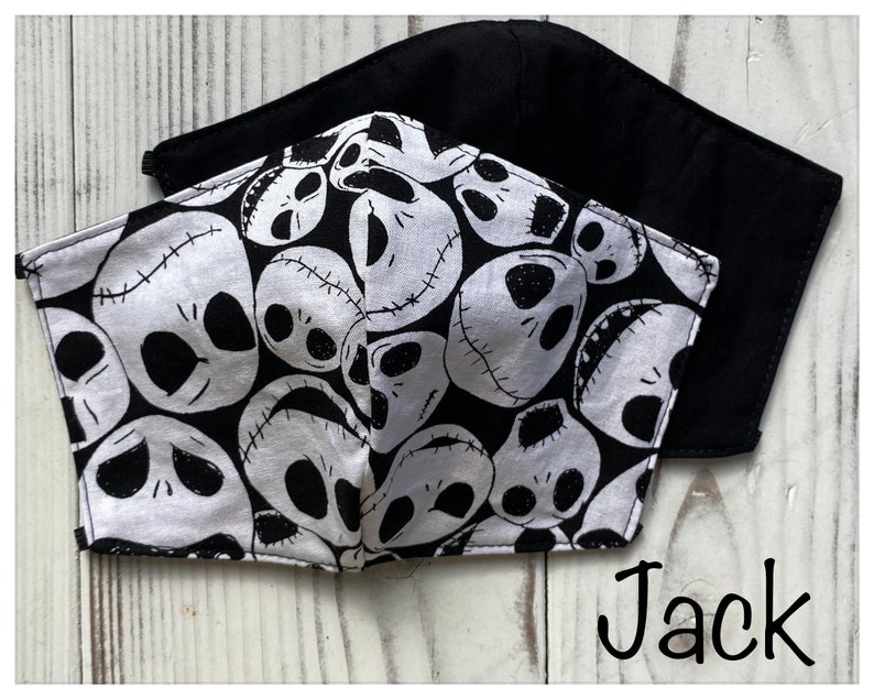 Nightmare Before Christmas Face Mask Adult & Kids Reversible | Etsy