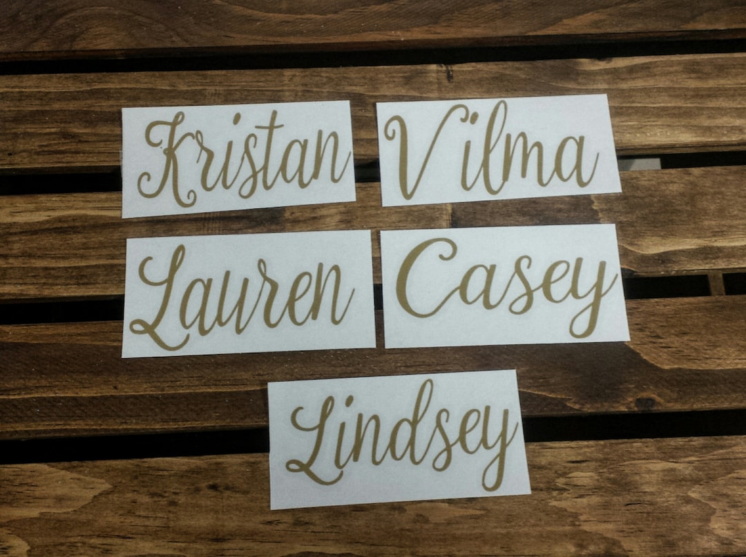 Custom Vinyl Decal Name, Name Decal, Personalized Vinyl Name Decal ...
