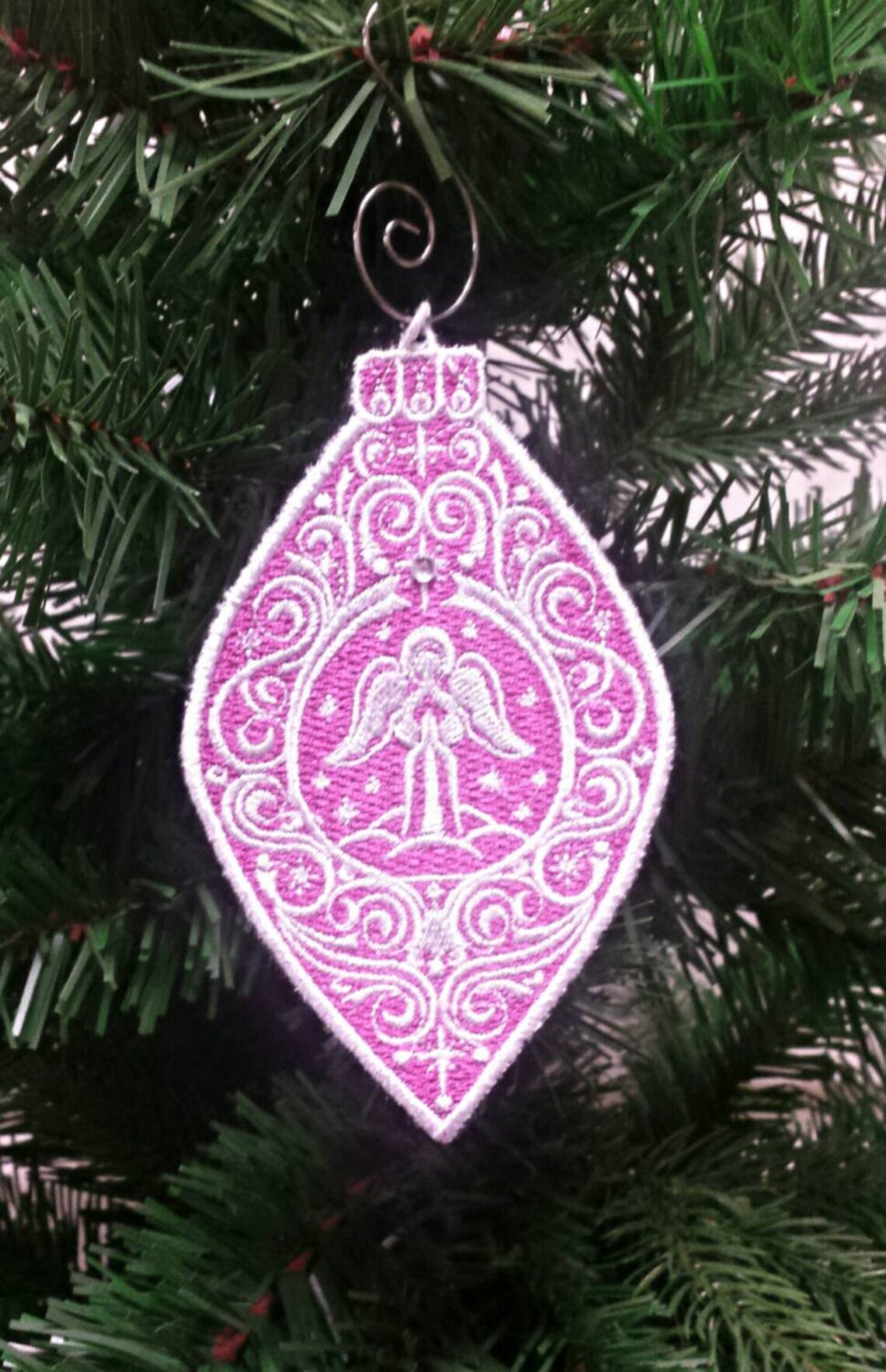 Ready to Ship - Pink Angel Christmas Ornament - Angel Free Standing ...