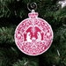 Set of 3 Red Nativity Christmas Ornament Holy Family Free - Etsy