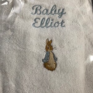 Peter Rabbit Bath Towel Gift Set Beatrix Potter/ Personalised Towel Set ...