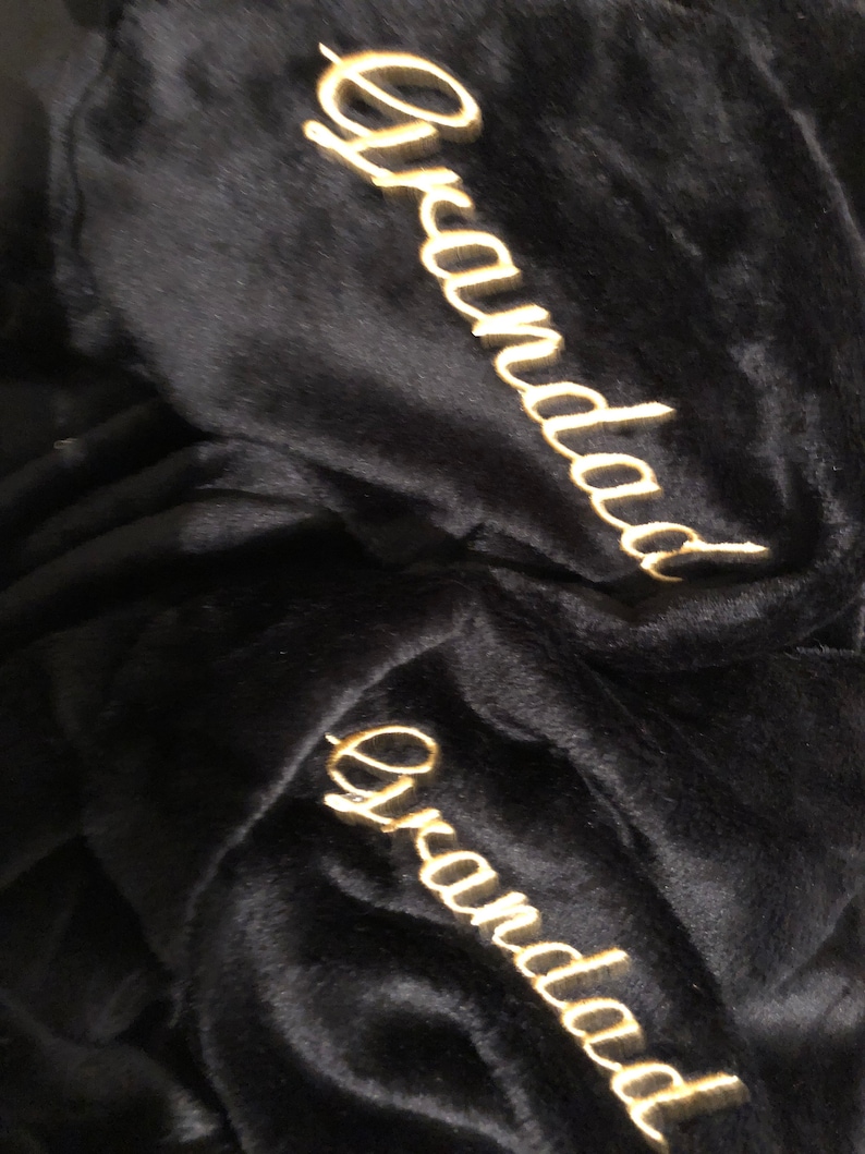 Personalised Mens Dressing Gown/ Dad Dressing Gown/ Fathers Day Present ...
