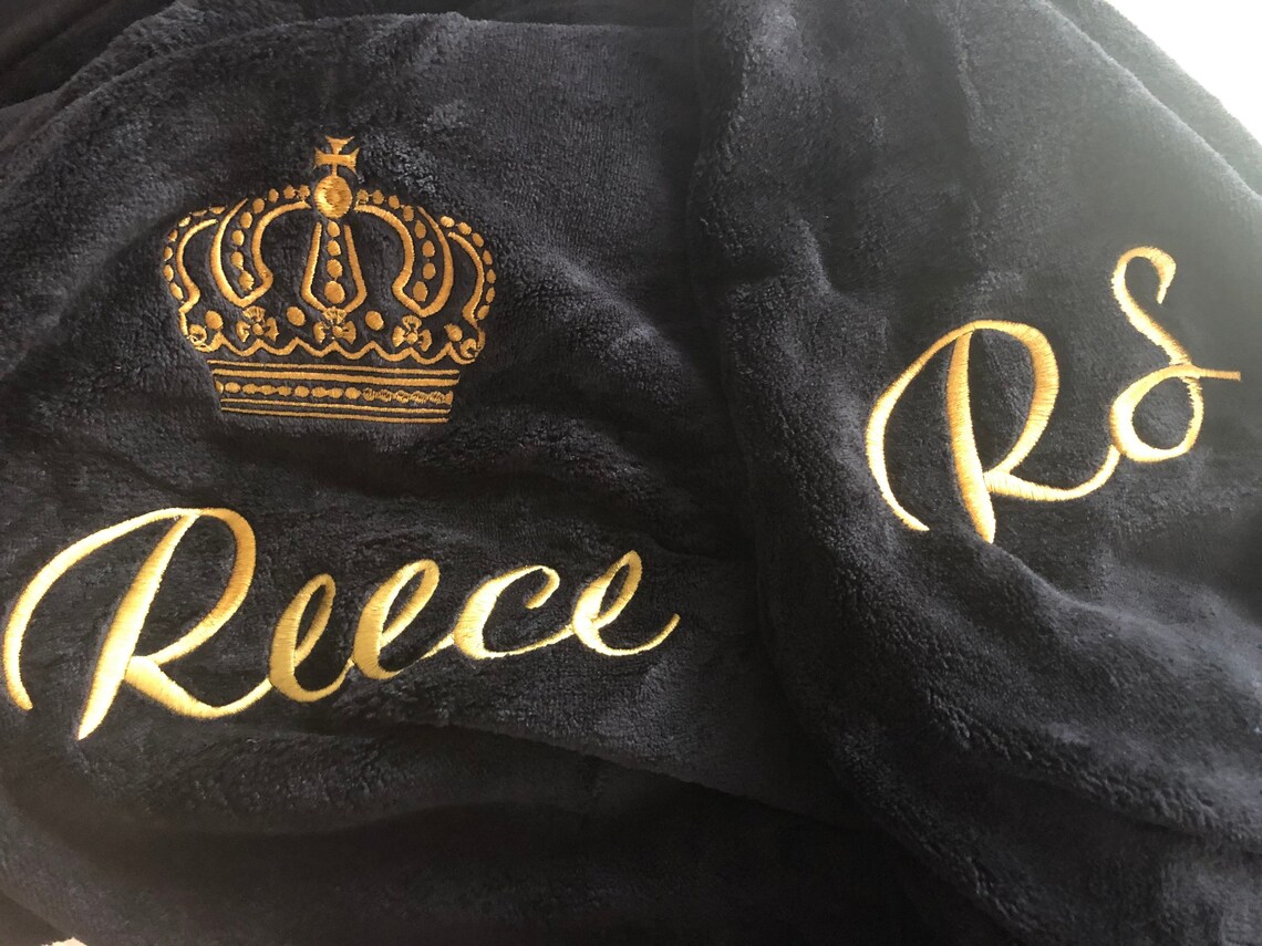 Personalised Mens Dressing Gown/ Dad Dressing Gown/ Fathers Day Present ...