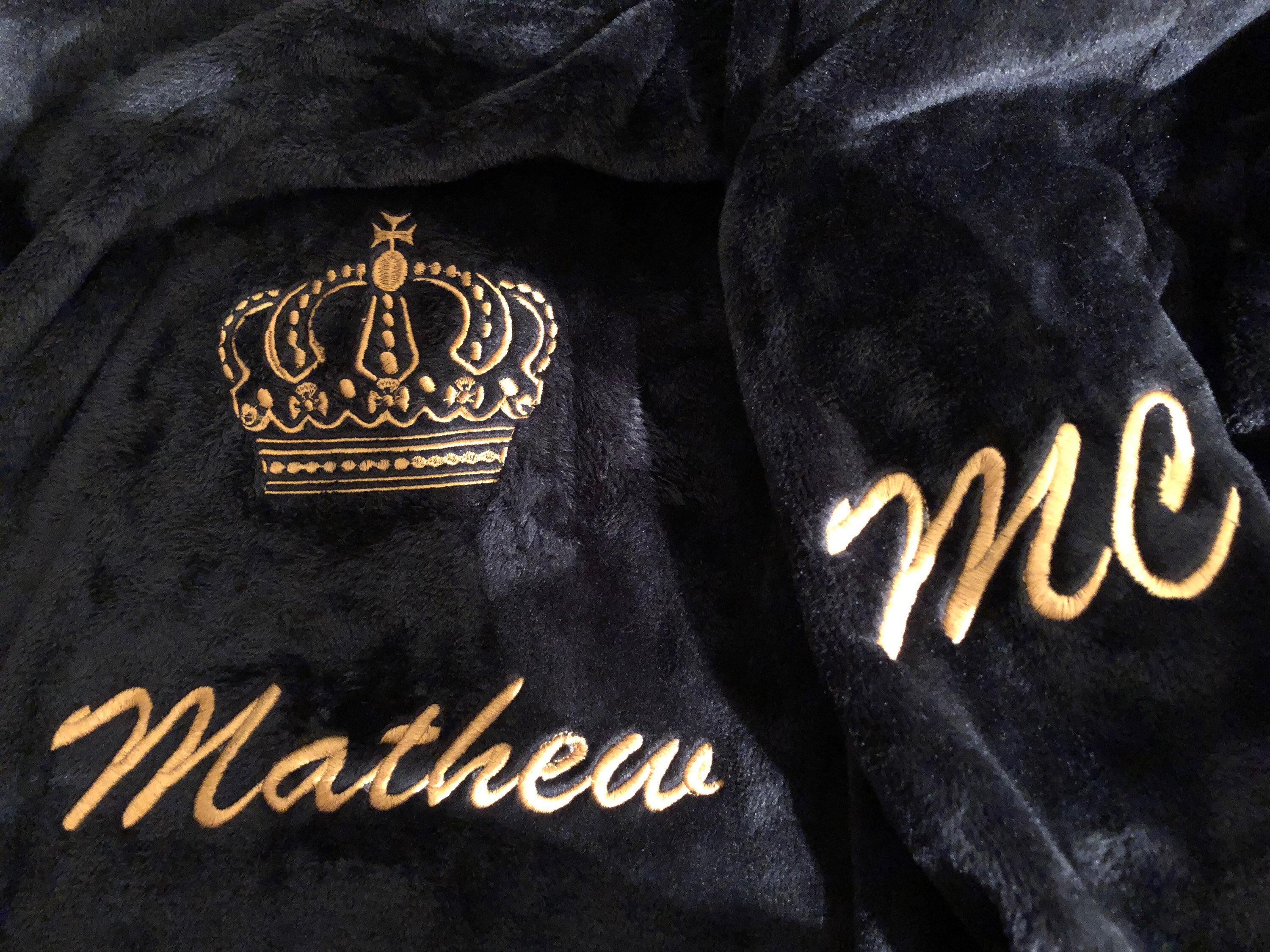 Personalised Mens Dressing Gown/ Dad Dressing Gown/ Fathers Day Present ...