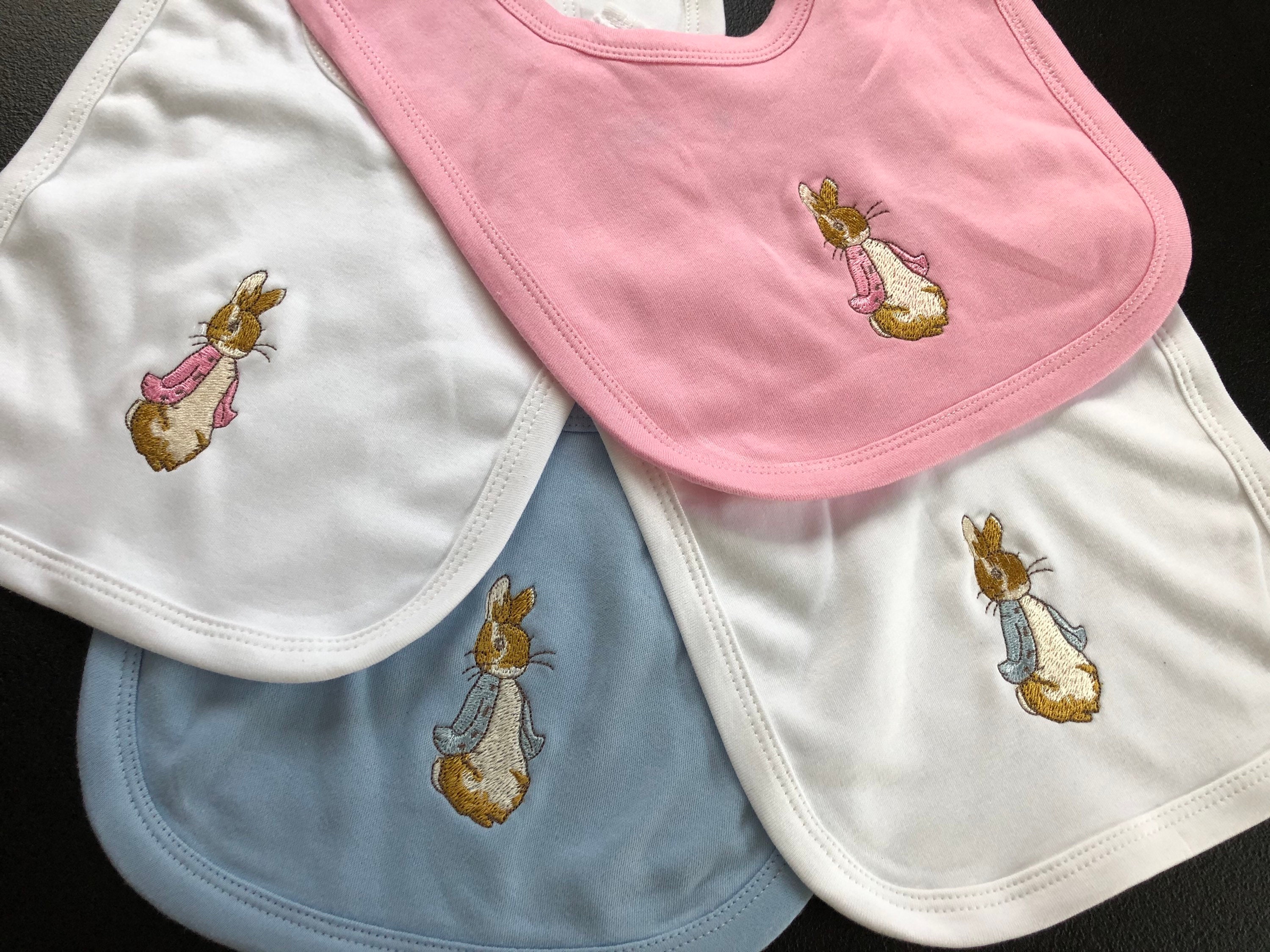 Peter Rabbit Baby Bib Personalised - Etsy UK