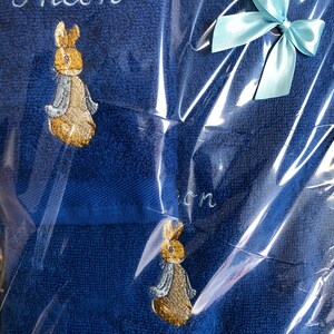 Peter Rabbit Bath Towel Gift Set Beatrix Potter/ Personalised Towel Set ...