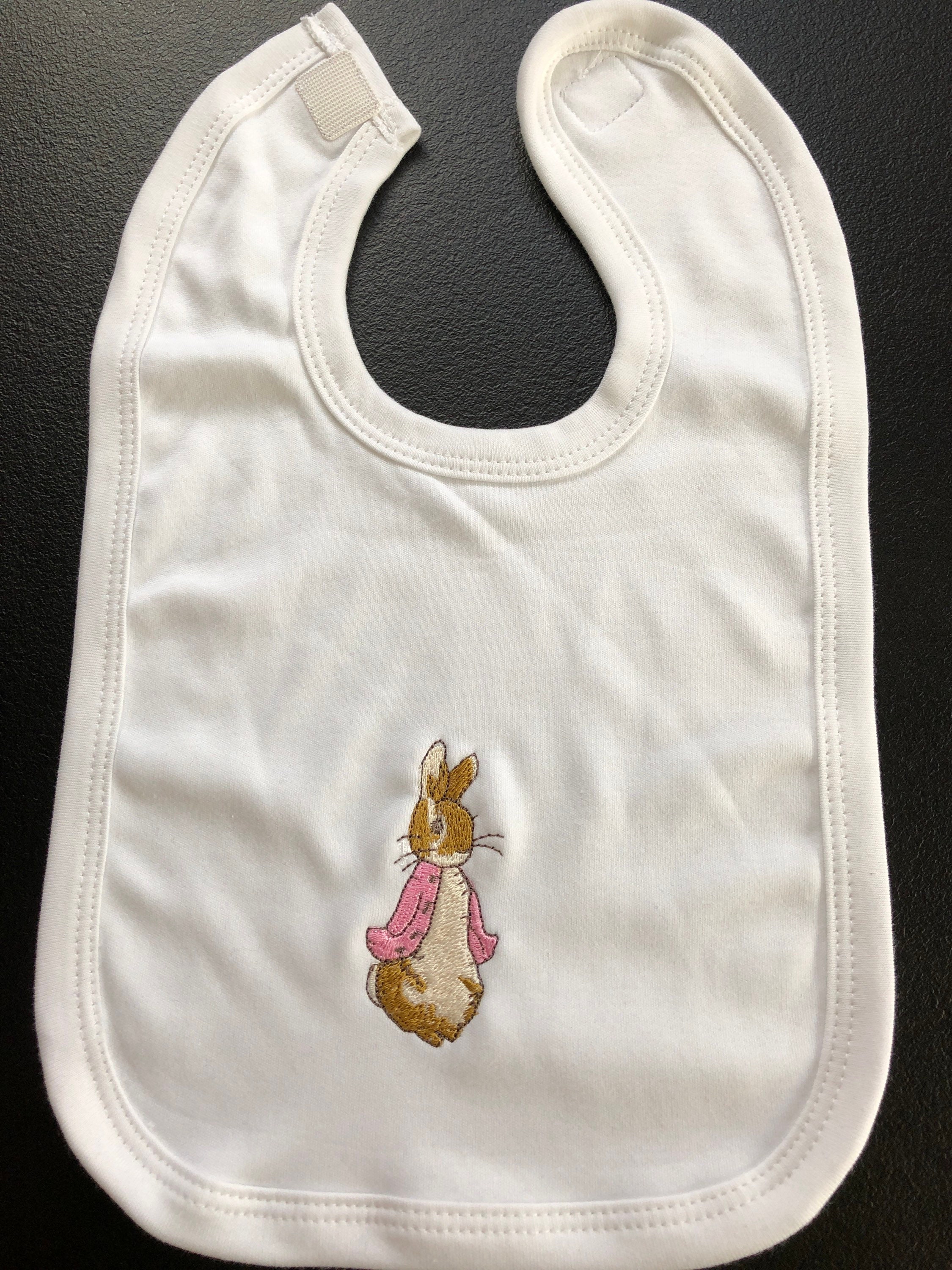 Peter Rabbit Baby Bib Personalised - Etsy UK