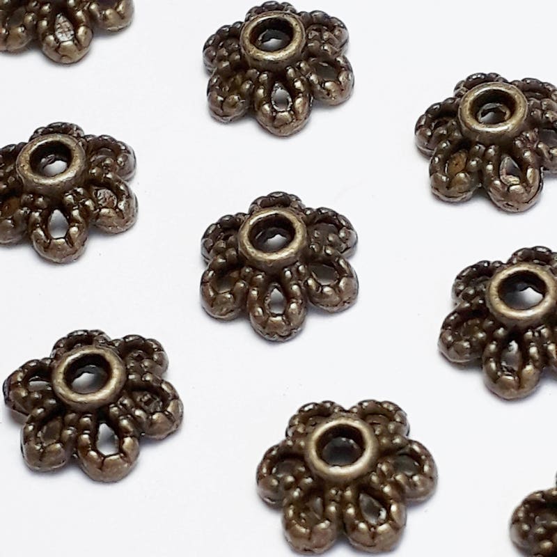 Bronze Bead Caps - Etsy