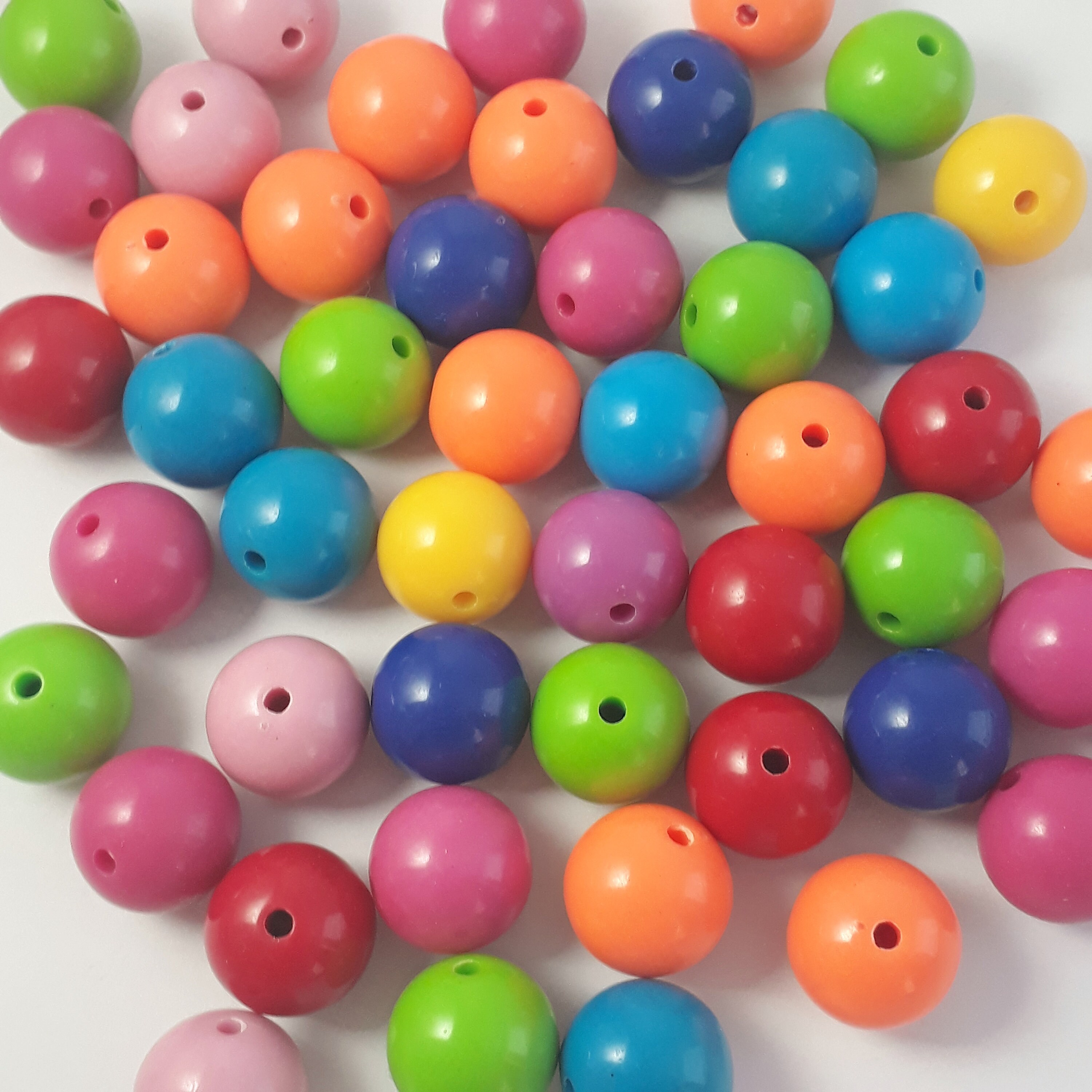 10pcs Assorted Large Acrylic Round Craft Beads 16mm B22325 | Etsy