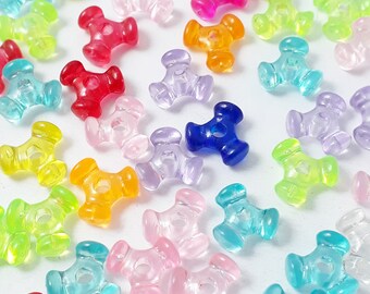 11 Mm Acrylic Tri-beads Bulk 1,000 Pieces 25 Colors Available - Etsy