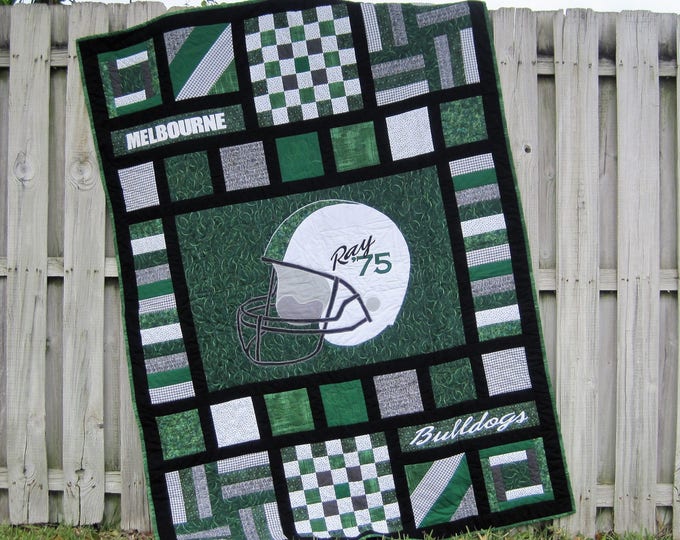 Team Spirit - Team Qult - Applique Tutorial - Sports Quilt - Applique ...