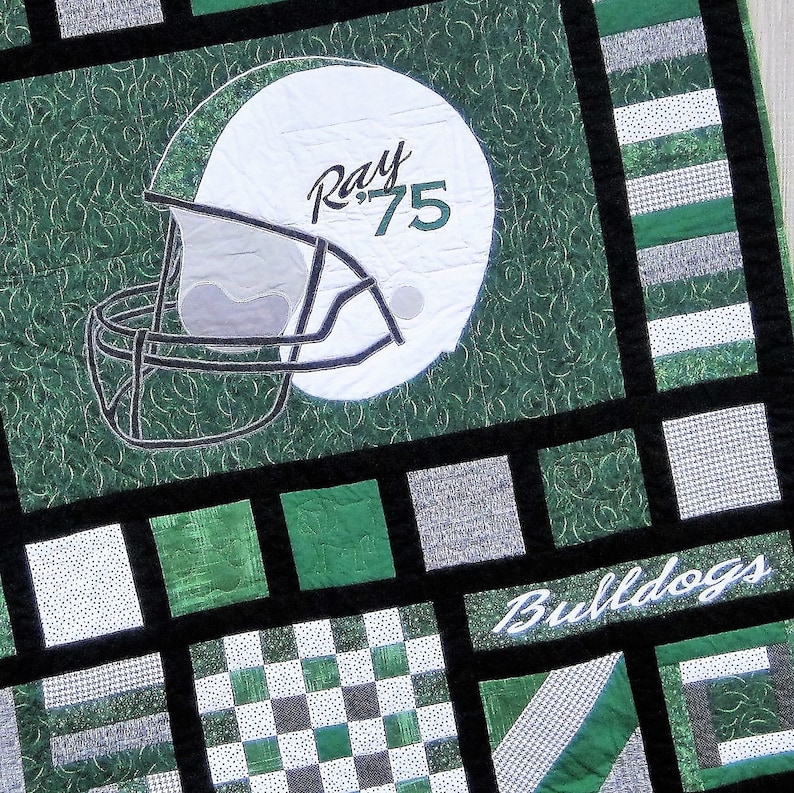 Team Spirit - Team Qult - Applique Tutorial - Sports Quilt - Applique ...