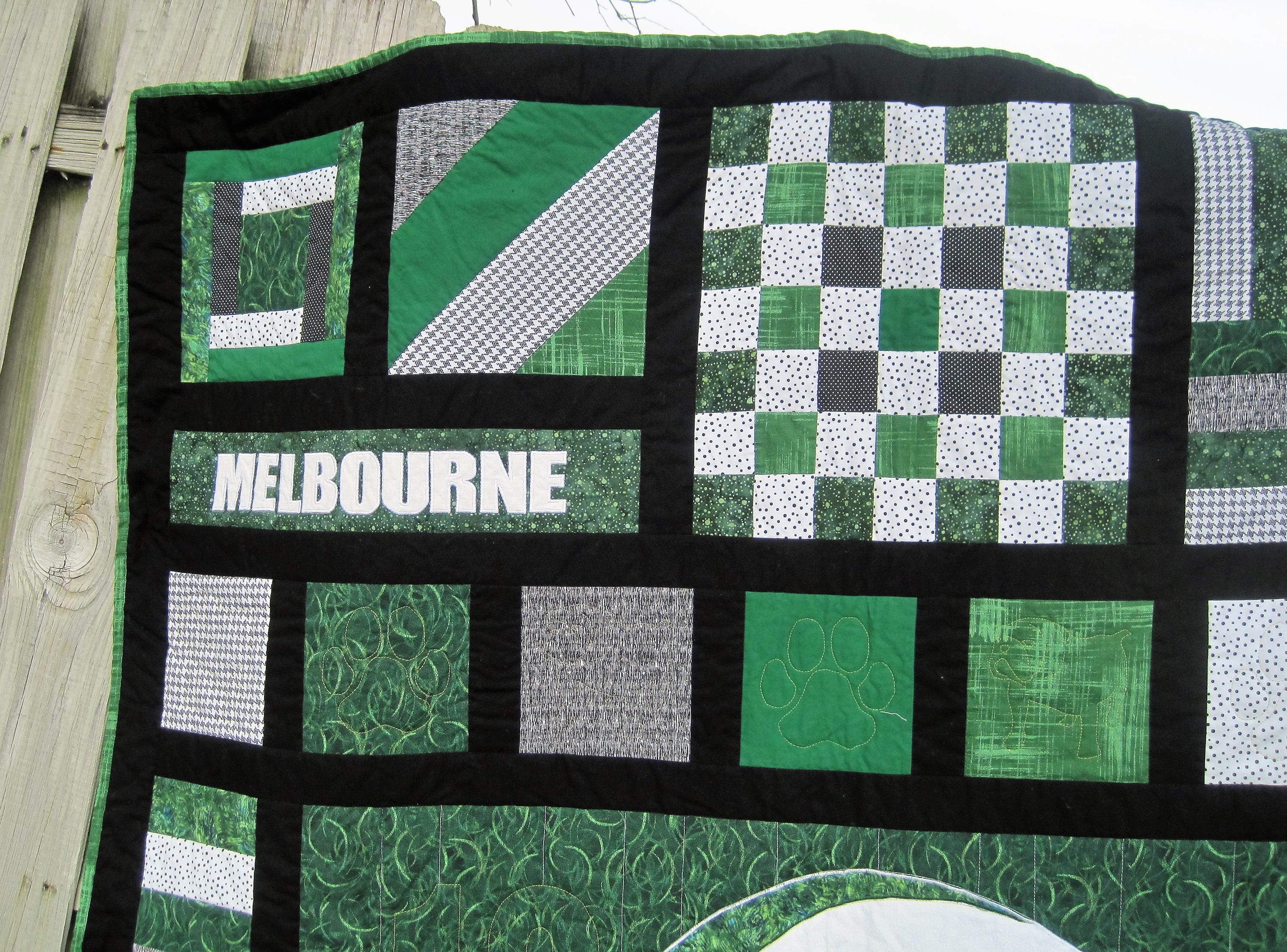 Team Spirit - Team Qult - Applique Tutorial - Sports Quilt - Applique ...