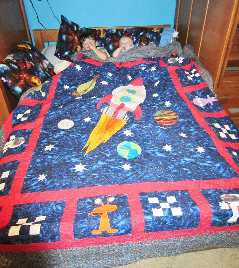 Full Size Outer Space Adventure Full Size Quilt Pattern - Etsy