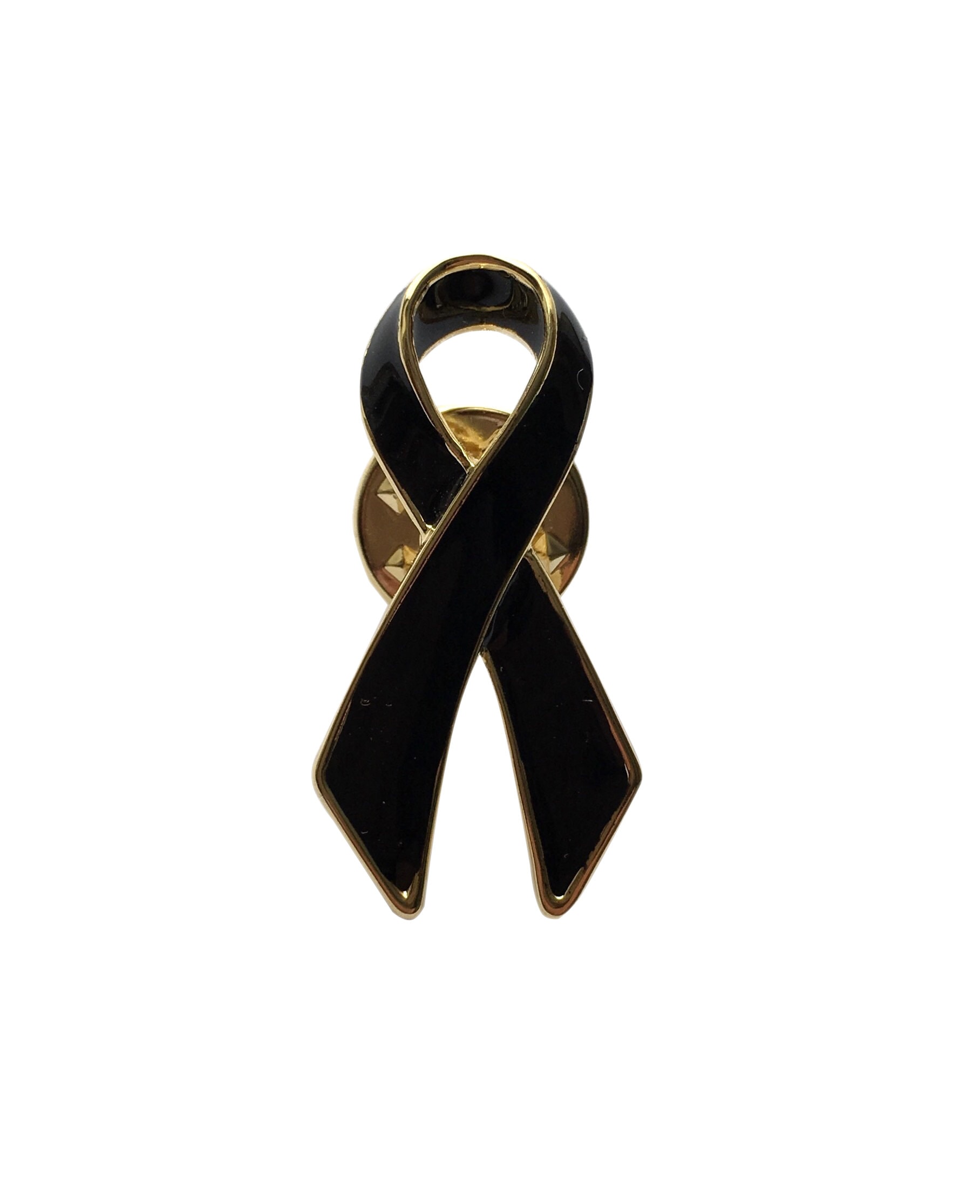Black Ribbon Mourning Pin