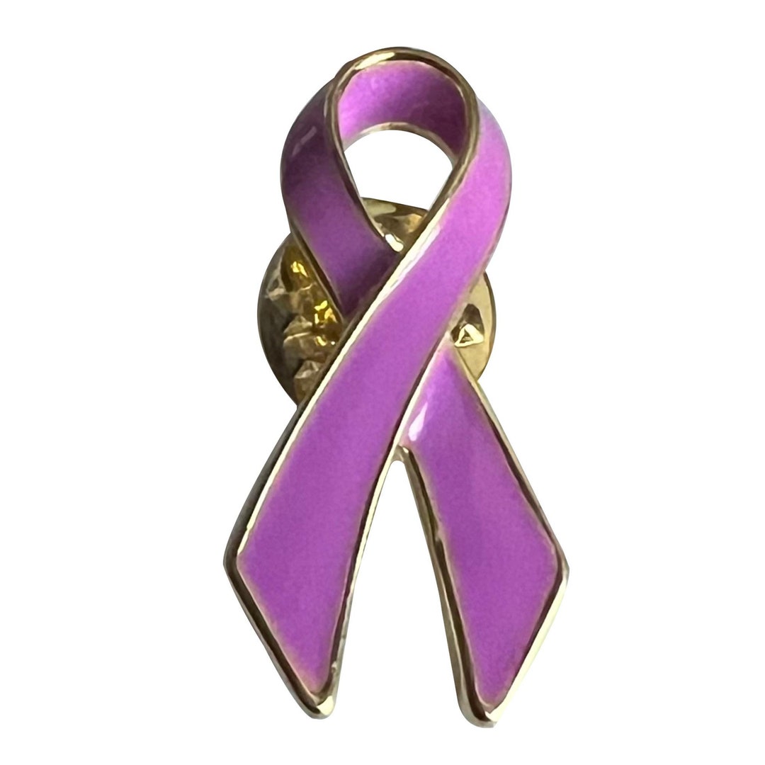NEW Orchid Awareness Ribbon Lapel Pin Testicular Cancer - Etsy
