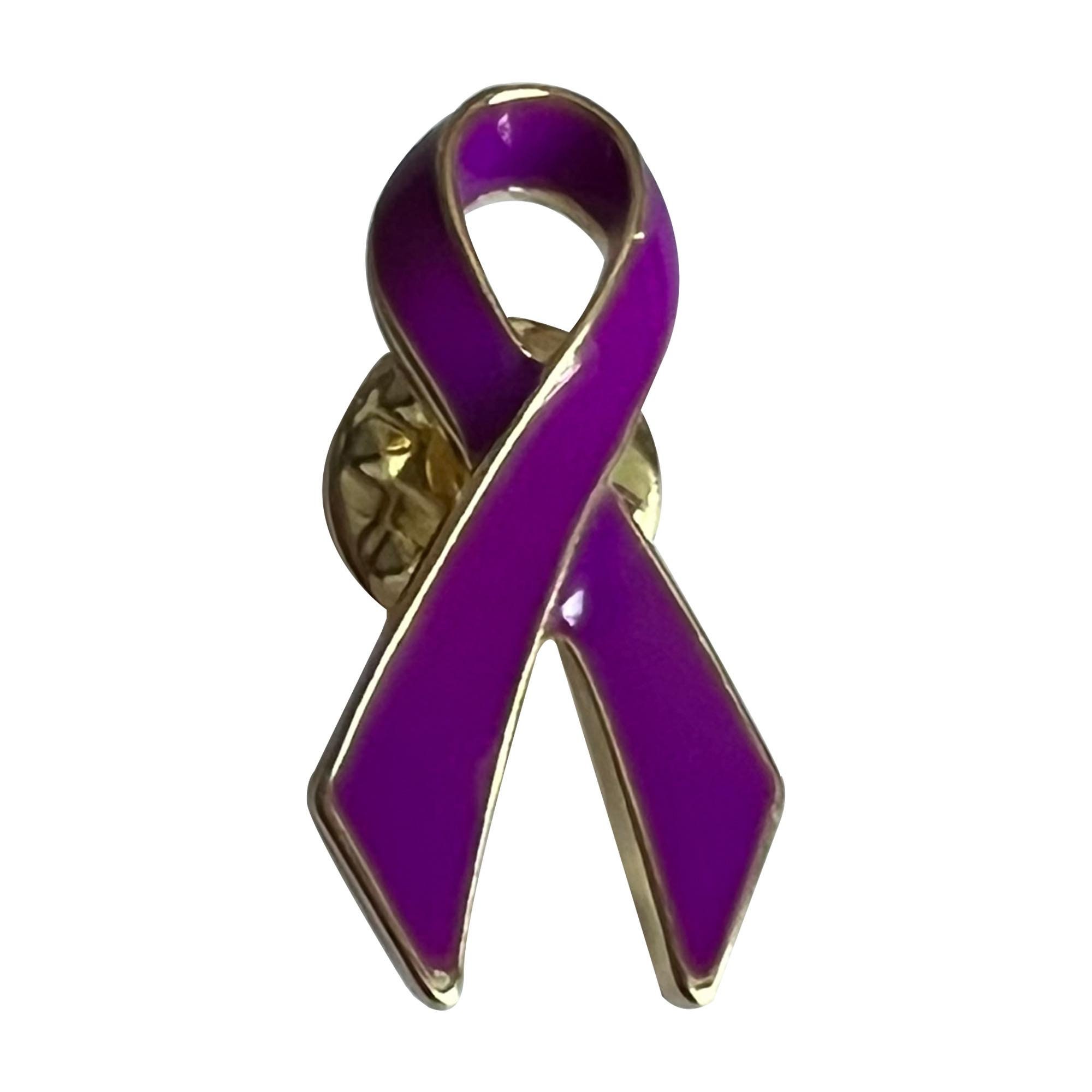 NEW Violet Awareness Ribbon Lapel Pin Hodgkins Disease - Etsy
