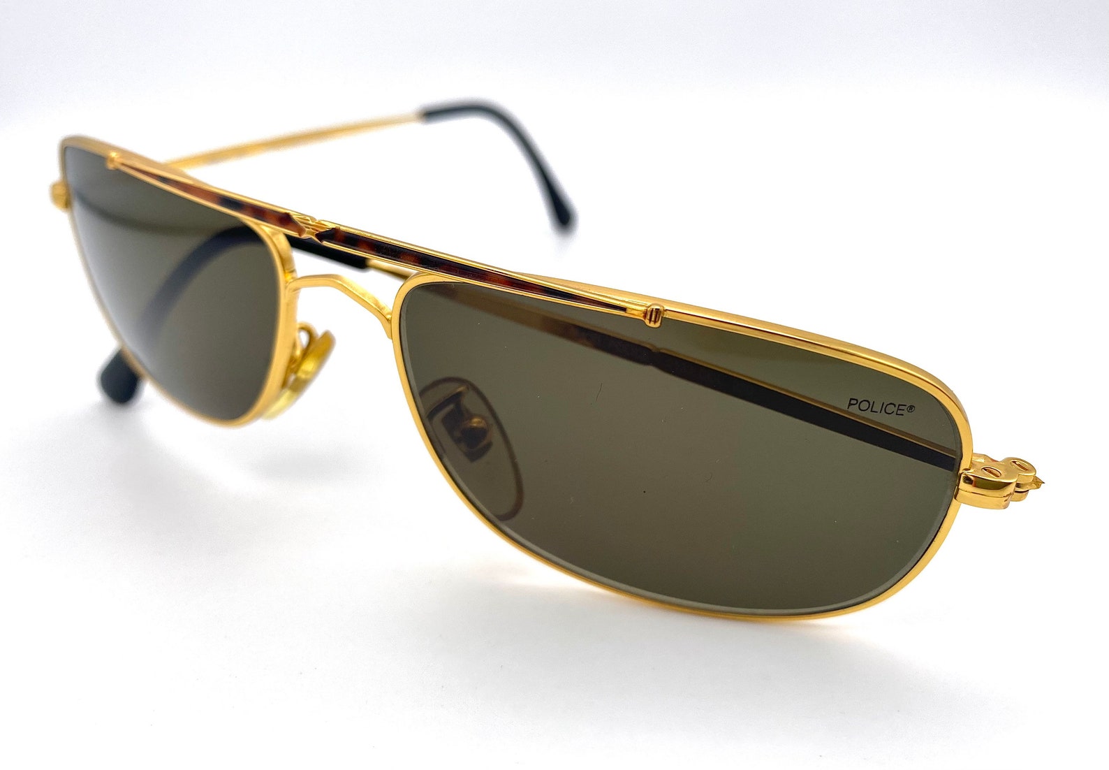 POLICE by VOGART mod. 2133 vintage Aviator Sunglasses Made in | Etsy