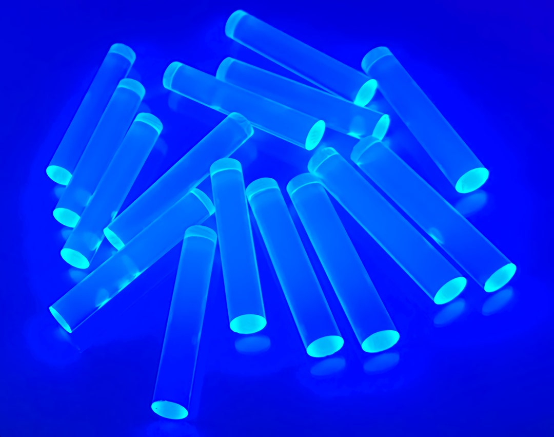 15 Lengths 1/2” Diameter X Nominal 3" Long (2 7/8") Clear BLUE ...