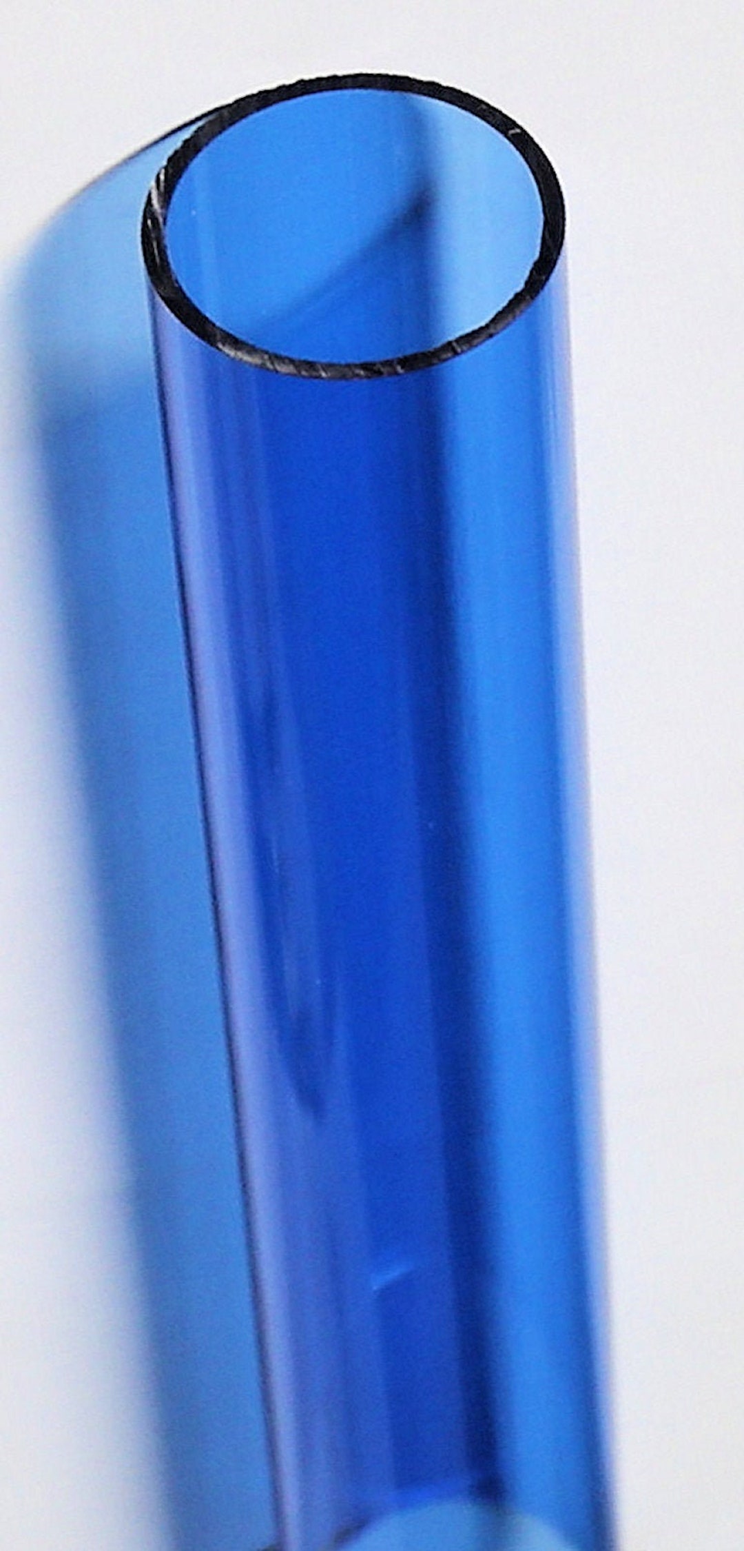 1 Piece 2 OD X 1 3/4 ID Clear Blue Translucent Acrylic Plexiglass ...