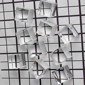 1” X 1" X 1" SQUARE Clear Acrylic Plexiglass Lucite Cubes - 1 Inch ...