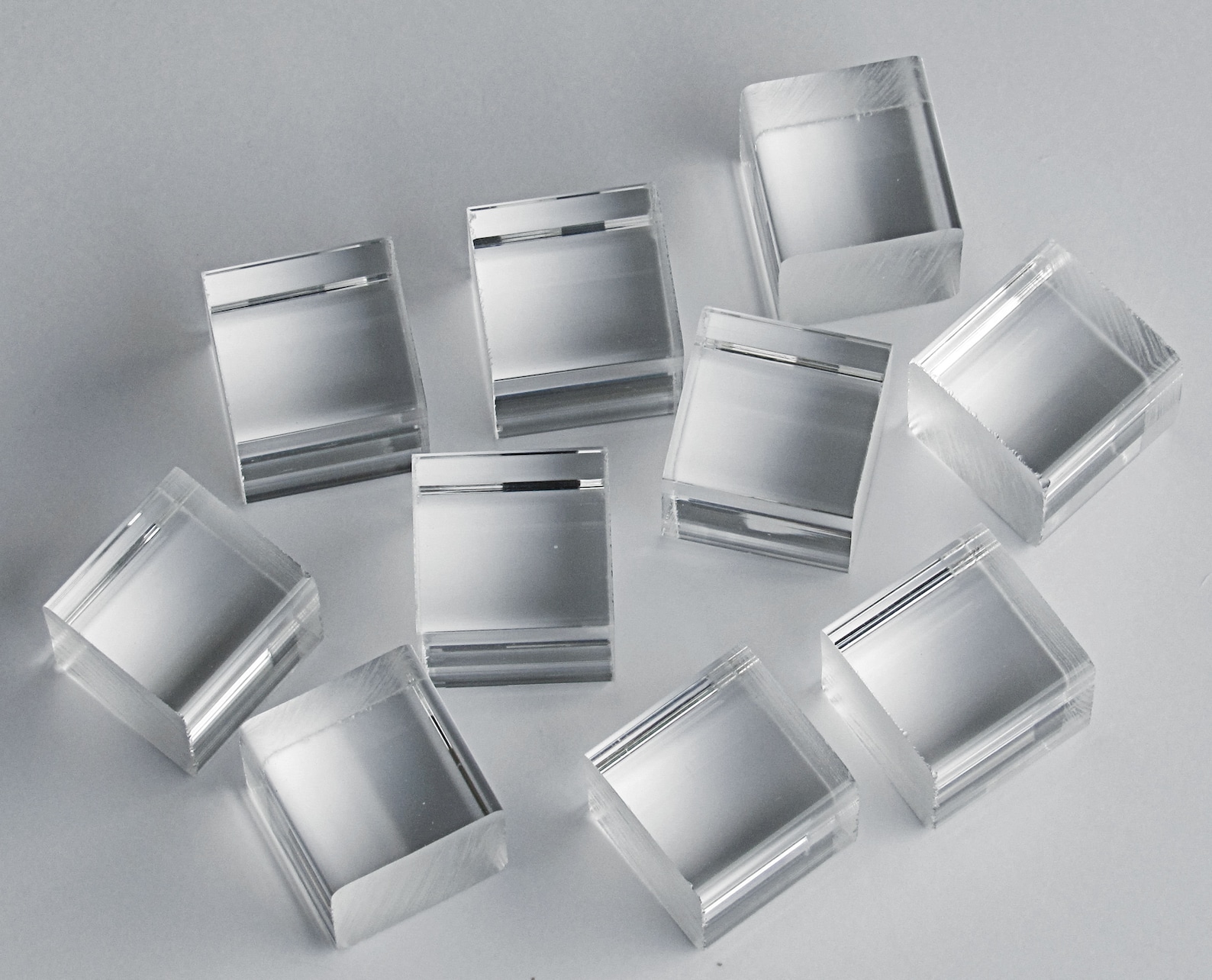 1” X 1" X 1" SQUARE Clear Acrylic Plexiglass Lucite Cubes - 1 Inch ...