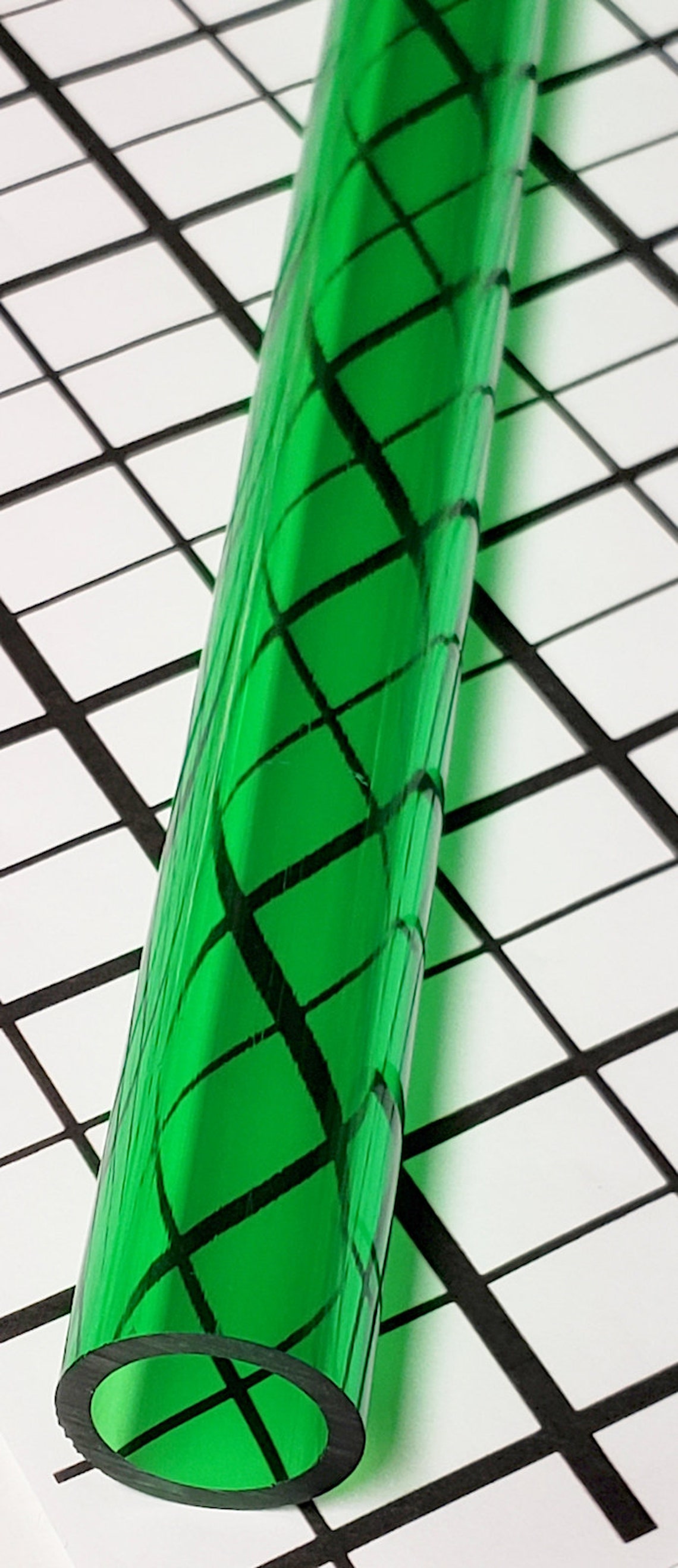 1 Piece 1 OD X 3/4 ID Clear Green Translucent Acrylic - Etsy UK