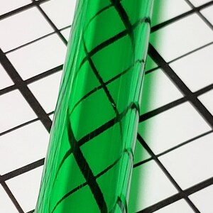 1 Piece 1” OD X 3/4" ID Clear Green Translucent Acrylic Plexiglass ...