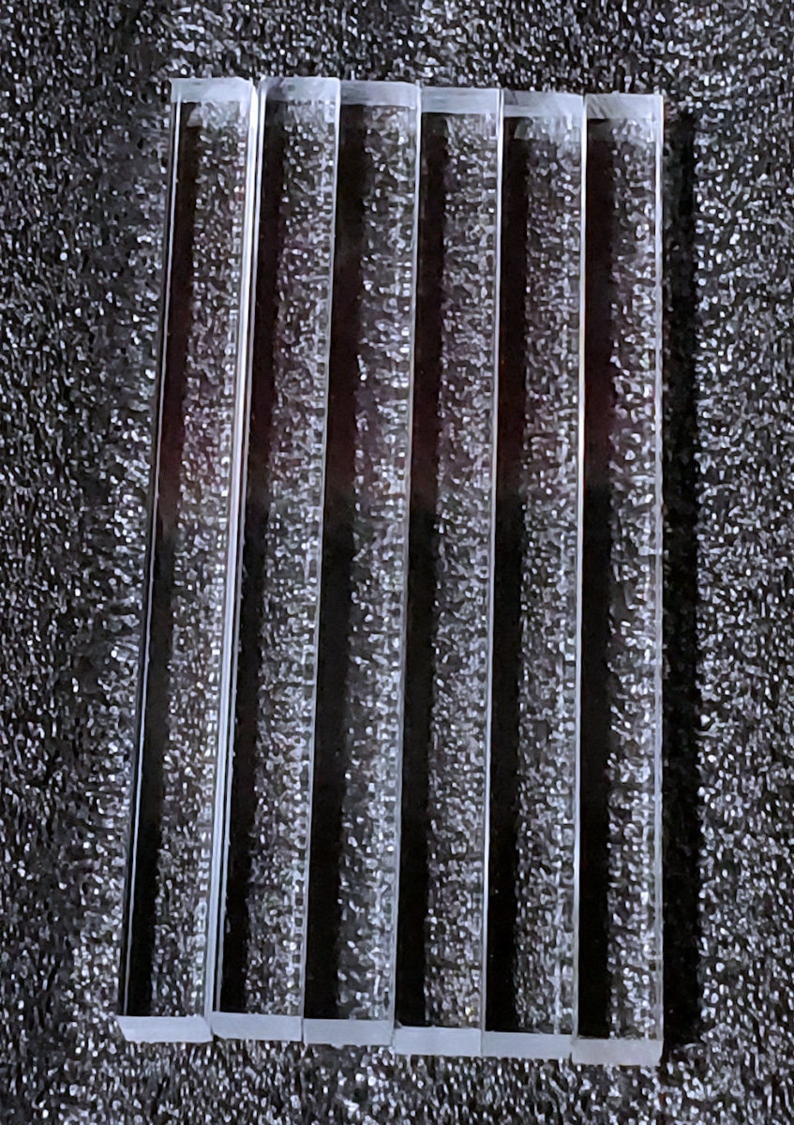 6 Lengths 1/2” X 1/2" SQUARE Clear Acrylic Plexiglass Lucite Rods .5 ...