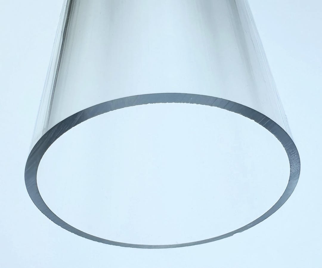 1 Piece 4” OD X 3 3/4" ID Clear Acrylic Plexiglass Lucite Tube 4 ...