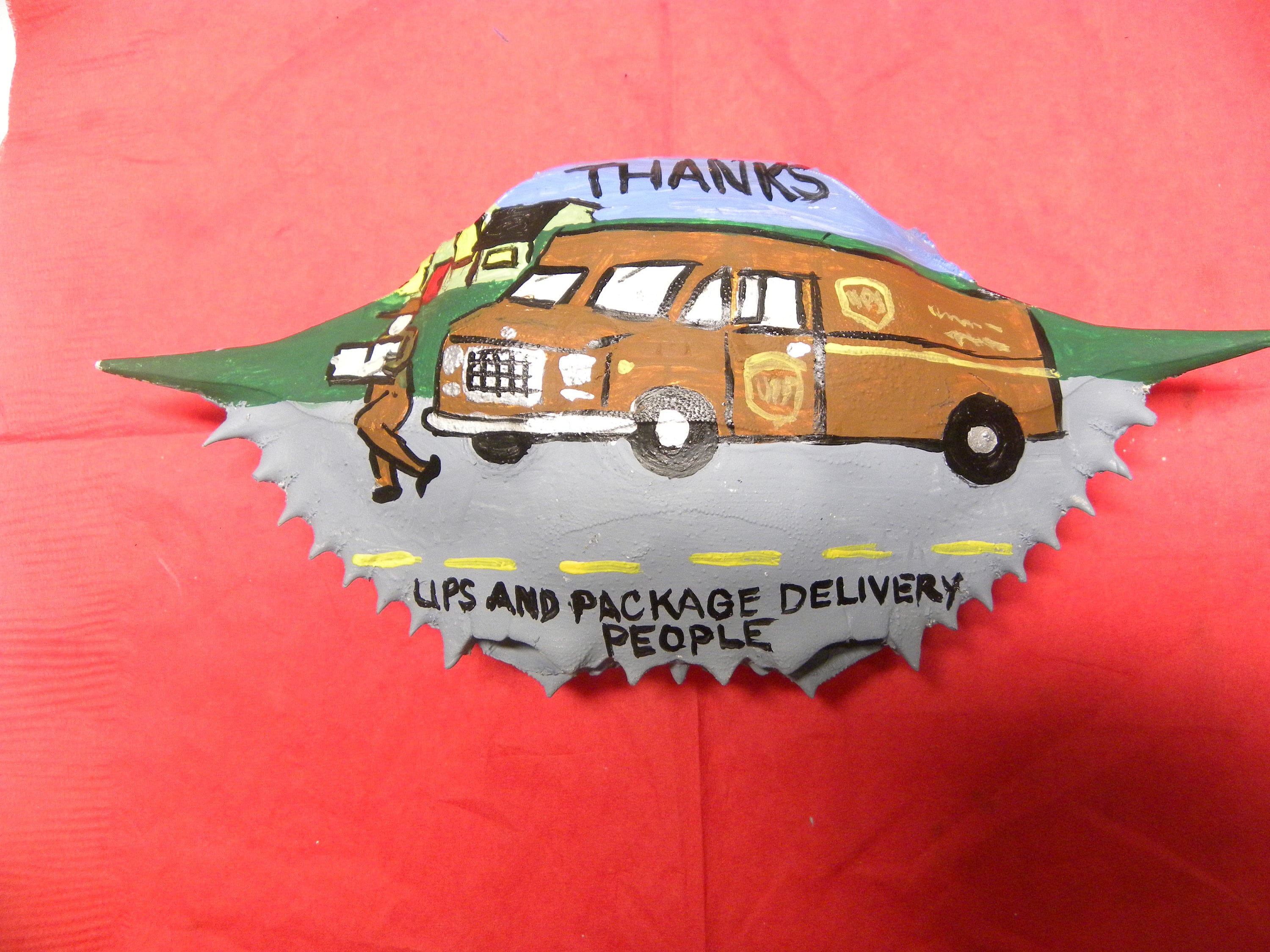 Handpainted UPS Truck Christmas Crab Shell Ornament - Etsy
