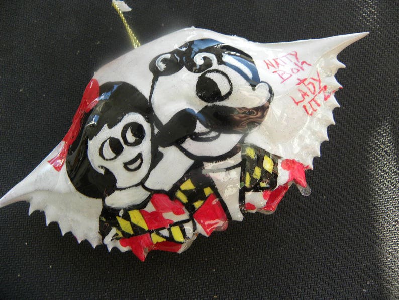 Natty Boh&lady Utz in Their Matching Md. Flag Sweaters Painted Crab ...