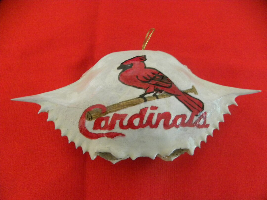 Indiana Cardinals Baseball Logo Handpainted on a Real Crab Shell ...