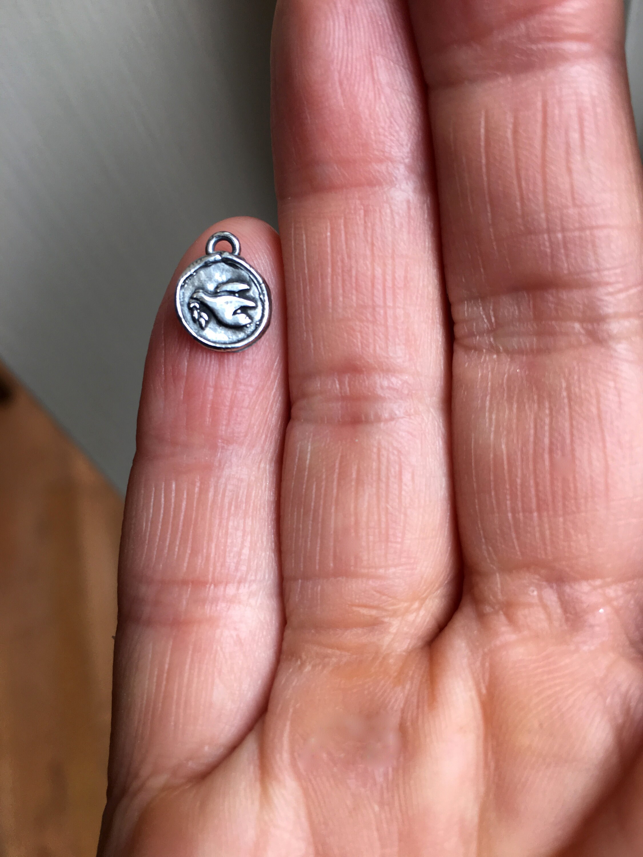 Holy Spirit Charm/ Silver Dove Charm/ Holy Spirit Jewelry/ | Etsy