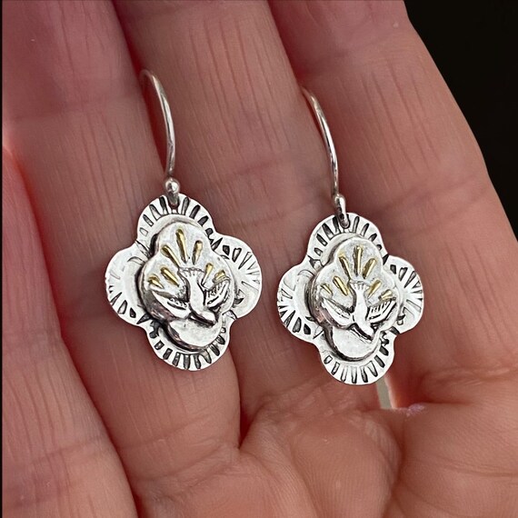 Holy Spirit Earrings Holy Spirit Silver Earrings Silver and | Etsy