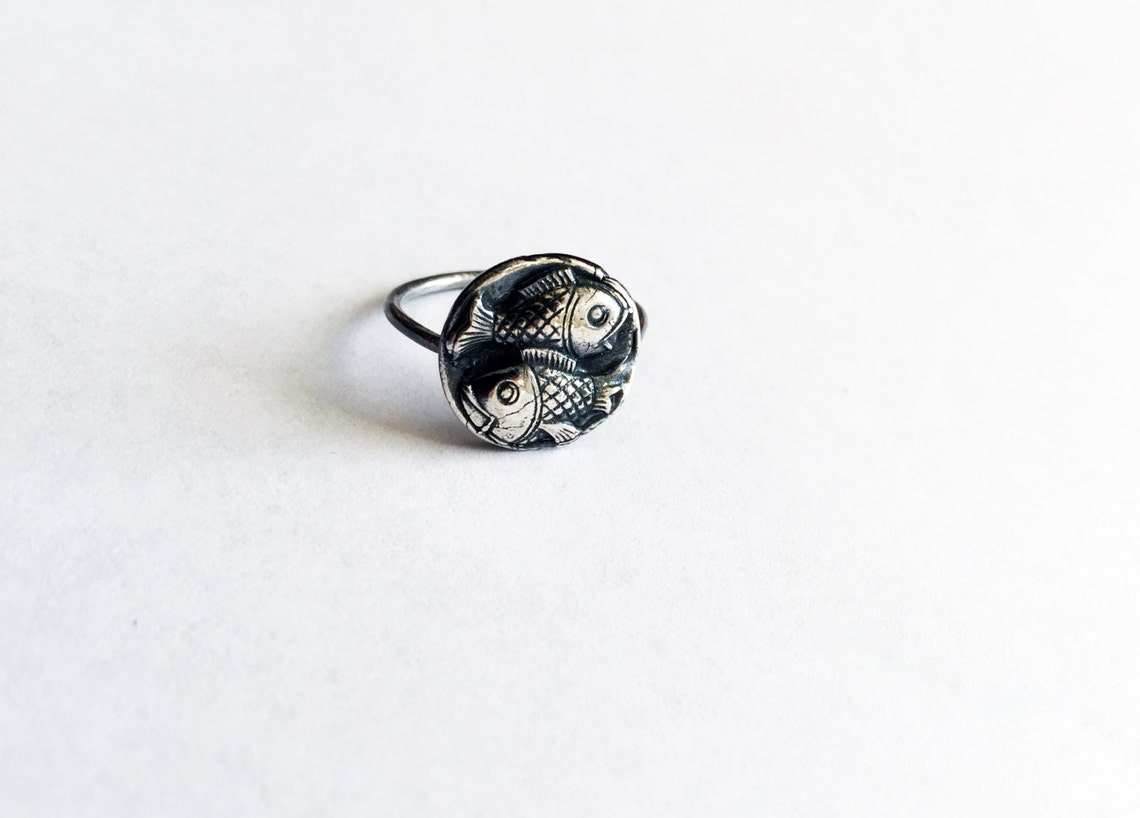 Koi Fish Ring Koi Fishes Ring Silver Koi Ring Silver Fish - Etsy