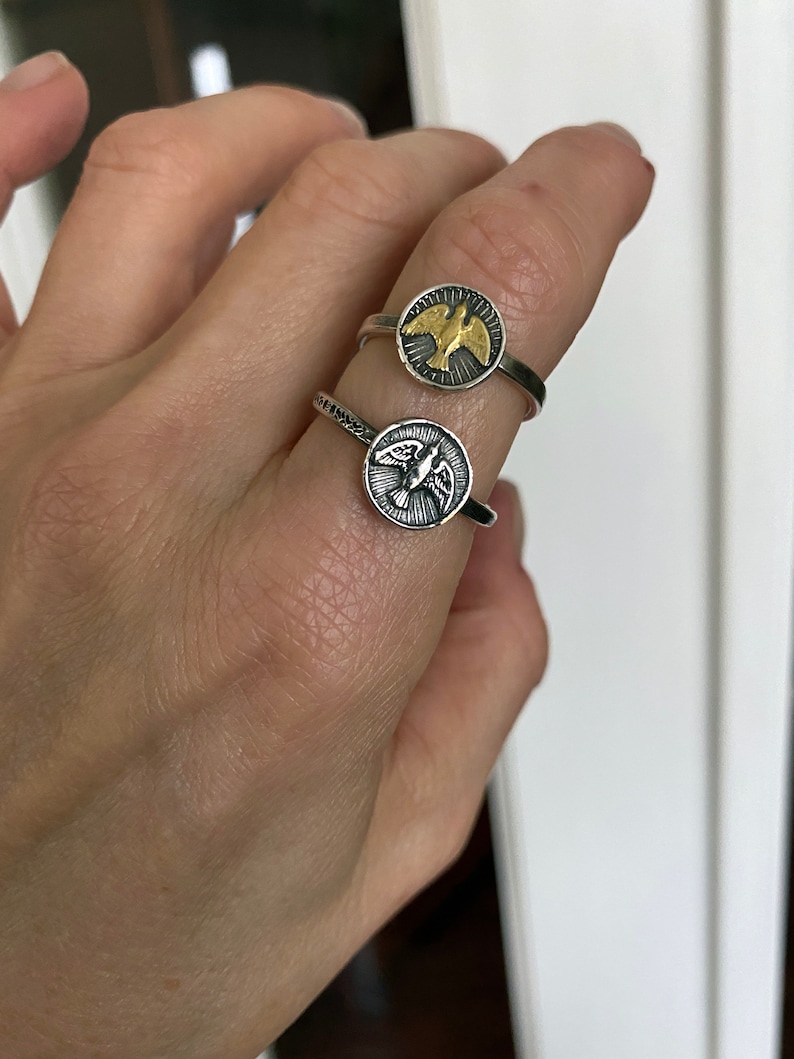 Holy Spirit Ring/ Silver Dove Ring/ Christian Ring/ Peace - Etsy