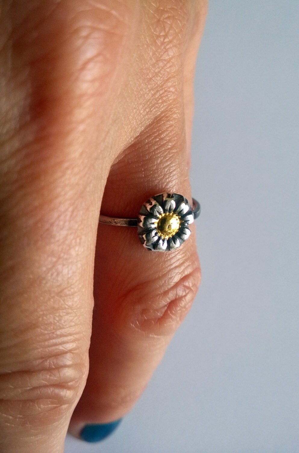 Silver Daisy Ring/ Gold Daisy Ring/ Daisy Ring/ Flower - Etsy