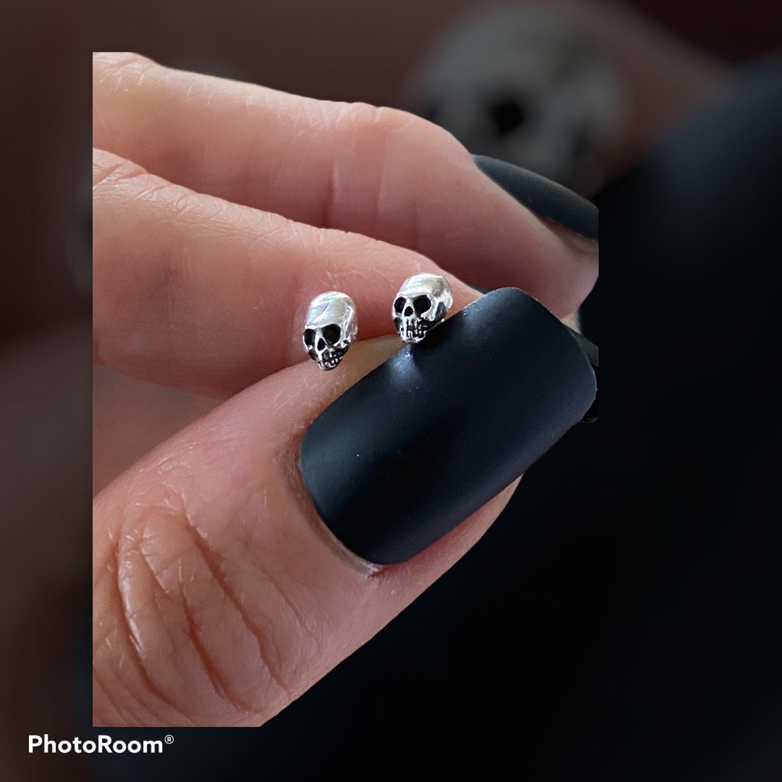 Silver Skull Studs Skull Studs Skull Earrings Tiny Skull | Etsy