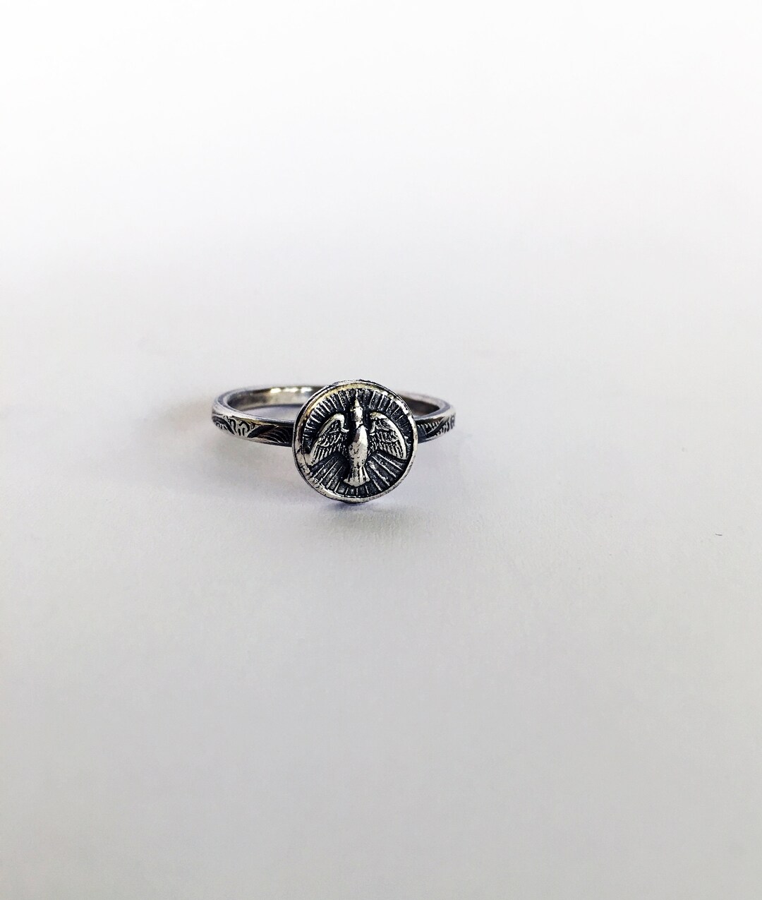 Silver Dove Ring - Etsy
