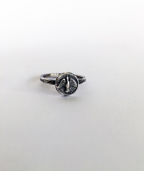 Silver Dove Ring | Etsy