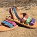 Unique Sandals, Colourful Sandals, Handpainted Sandals, Leather Sandals ...