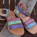 Unique Sandals, Colourful Sandals, Handpainted Sandals, Leather Sandals ...