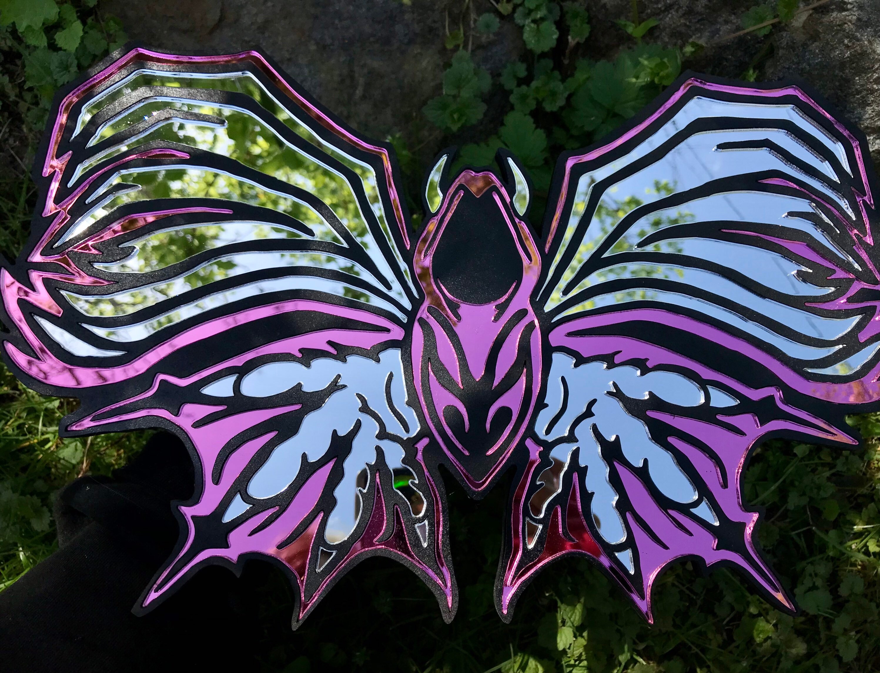 Pink Wraith Butterfly Wall Mirror With Free Shipping - Etsy Australia
