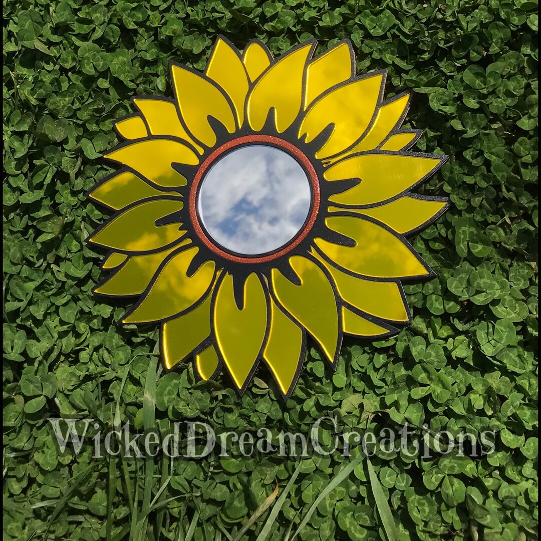 Sunflower Wall Mirror With Free Shipping! - Etsy